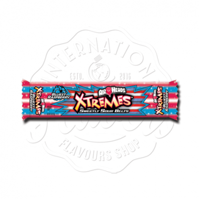 AirHeads Extreme Blue Raspberry Sweetly Sour Belts 57g - Flavers ...