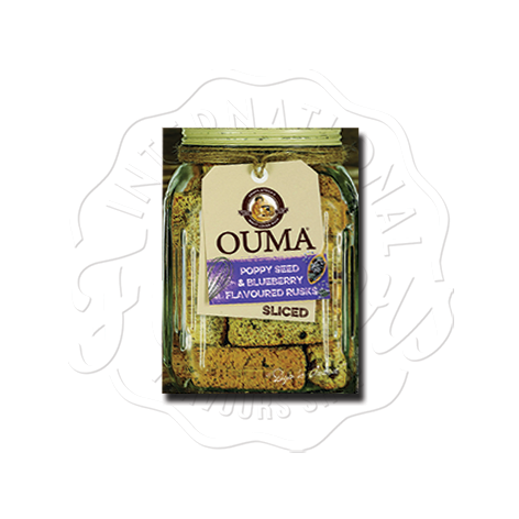 Ouma Rusks Poppy Seed Blueberry Sliced 450g - Flavers - International ...