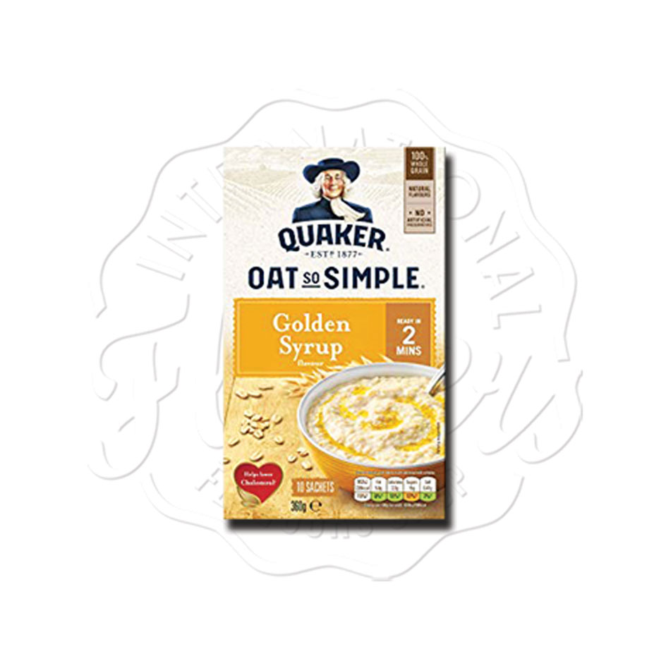 Quaker Oat So Simple Golden Syrup 360g - Flavers - International ...