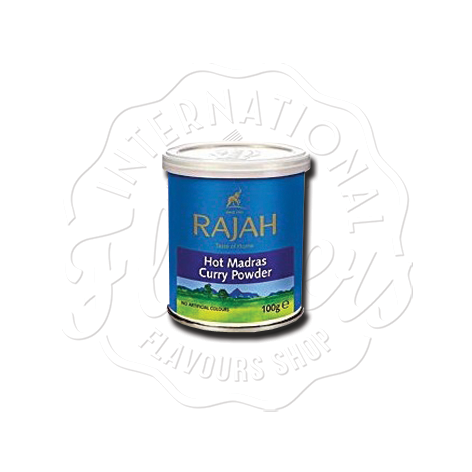 Rajah Hot Madras Curry Powder 100g - Flavers - International Flavours Shop