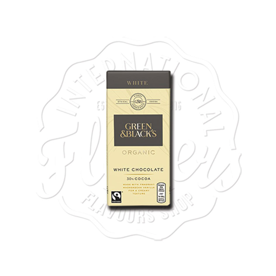 Green & Black's Organic White Chocolate 30% Cocoa 100g - Flavers ...