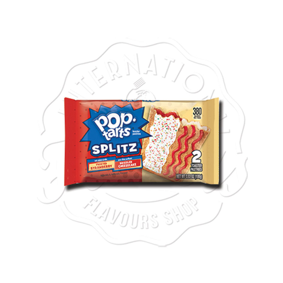 Kellogg's Pop Tarts Splitz Frosted Strawberry & Cheesecake 100g ...