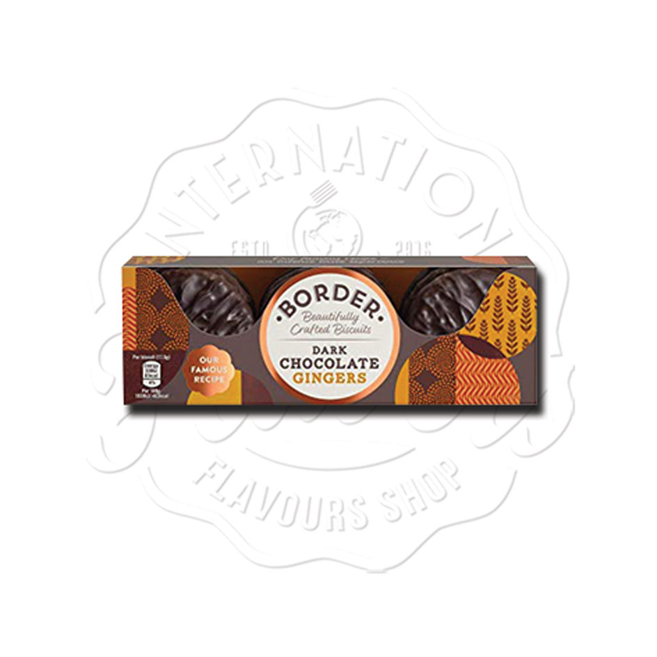Border Dark Chocolate Gingers Biscuits 150g - Flavers - International ...