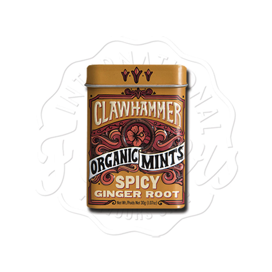 Clawhammer Organic Mints Spicy Ginger Root 30g - Flavers ...