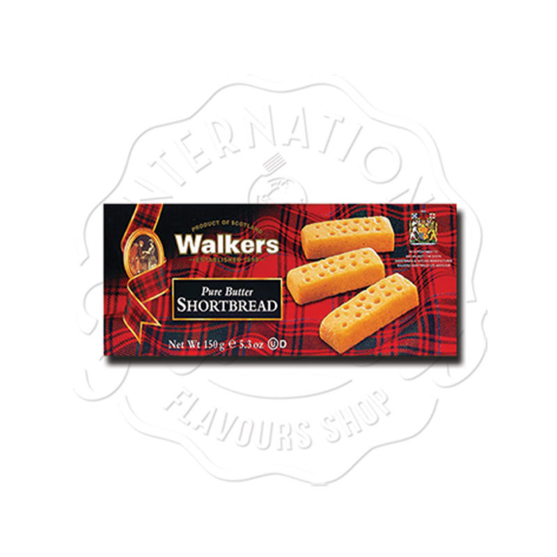 Walkers Pure Butter Shortbread Fingers 150g - Flavers - International ...