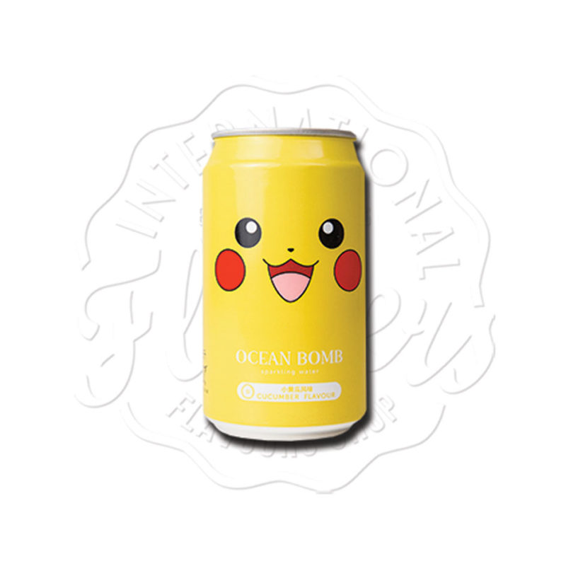 Ocean Bomb Pokémon Pikachu Cucumber Sparkling Water 330ml - Flavers ...