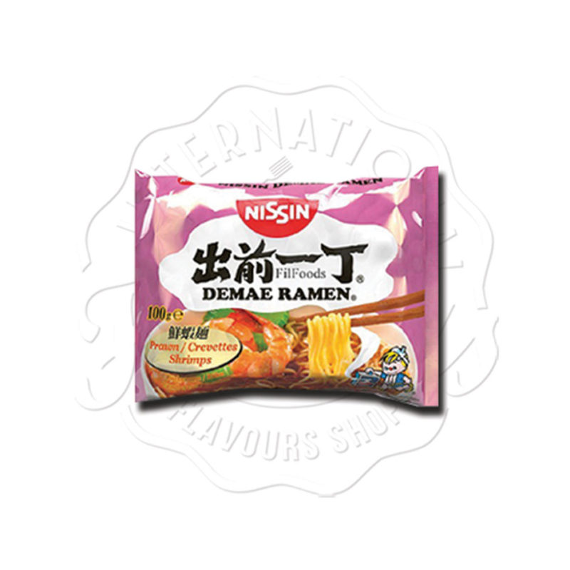 Nissin Demae Ramen Prawn Flavoured Noodles 100g - Flavers ...
