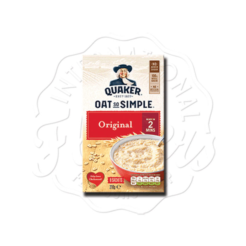 Quaker Oats So Simple Original 8 sachets 216g - Flavers - International ...