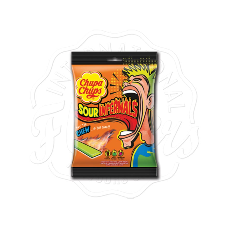 Chupa Chups Sour Infernals Chews 120g - Flavers - International ...
