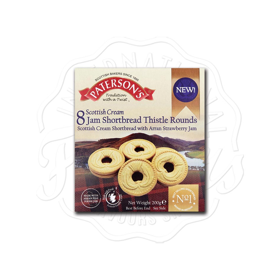 Paterson's Shortbread Jam Thistle Rounds 200g - Flavers - International ...