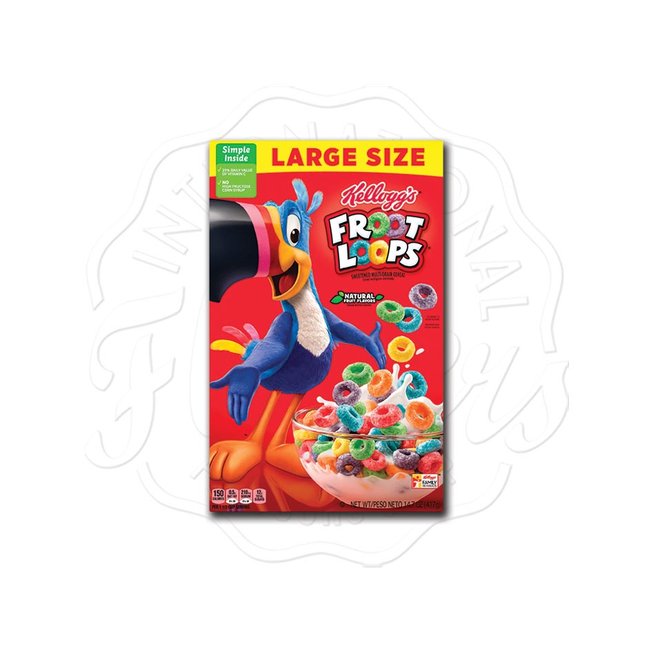 Kellogg's Froot Loops Cereal Large Size 417g - Flavers - International ...