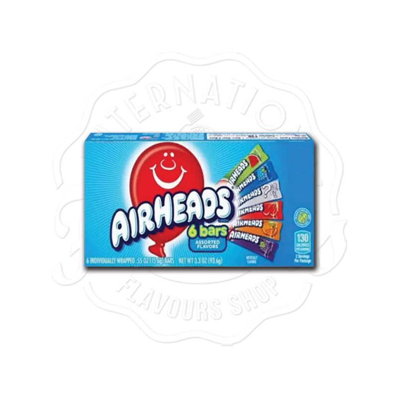Airheads 6 bars Assorted Flavors 93.6g - Flavers - International ...