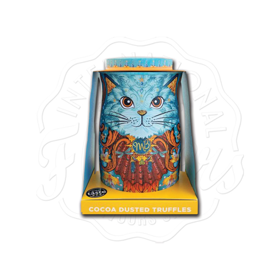 Monty Bojangles Spirit Blue Cat Tin with Cocoa Dusted Truffles 135g ...