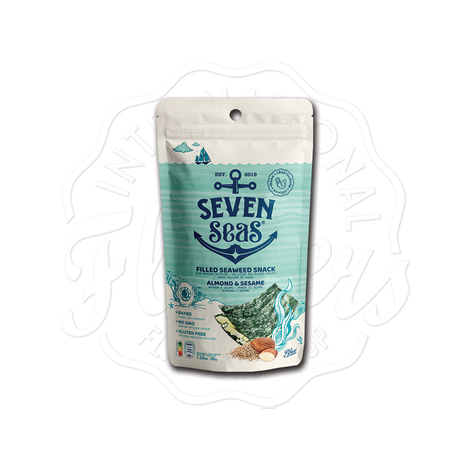 Seven Seas Filled Seaweed Almond & Sesame Snack 35g - Flavers ...