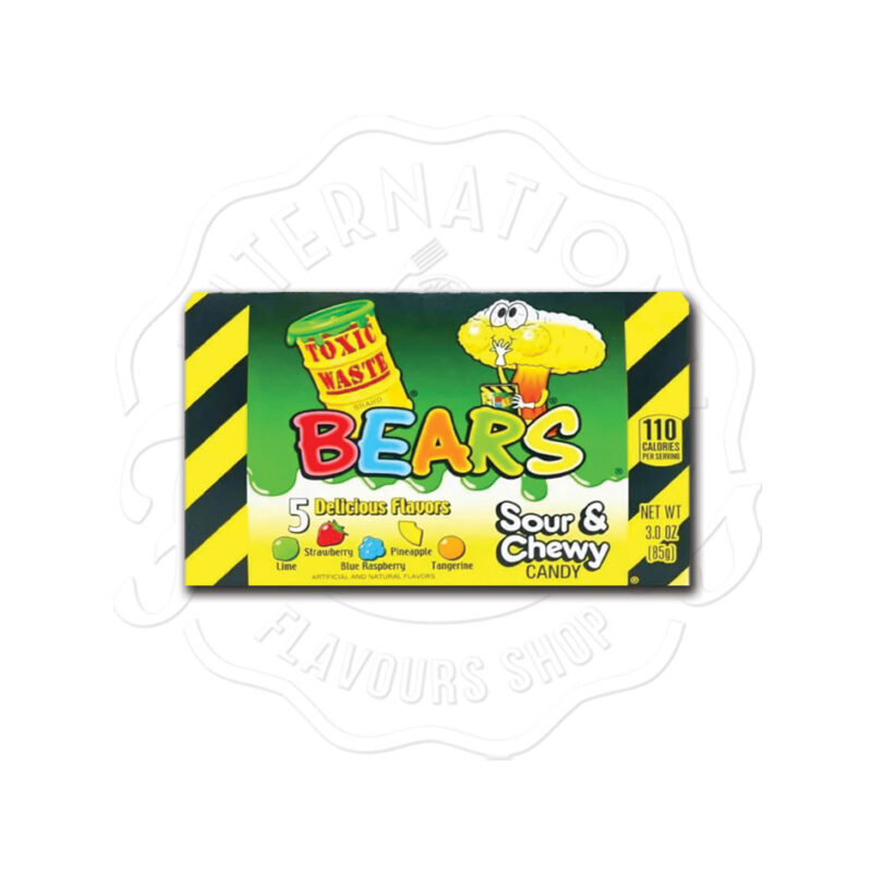 Toxic Waste Sour & Chewy Bears 85g - Flavers - International Flavours Shop