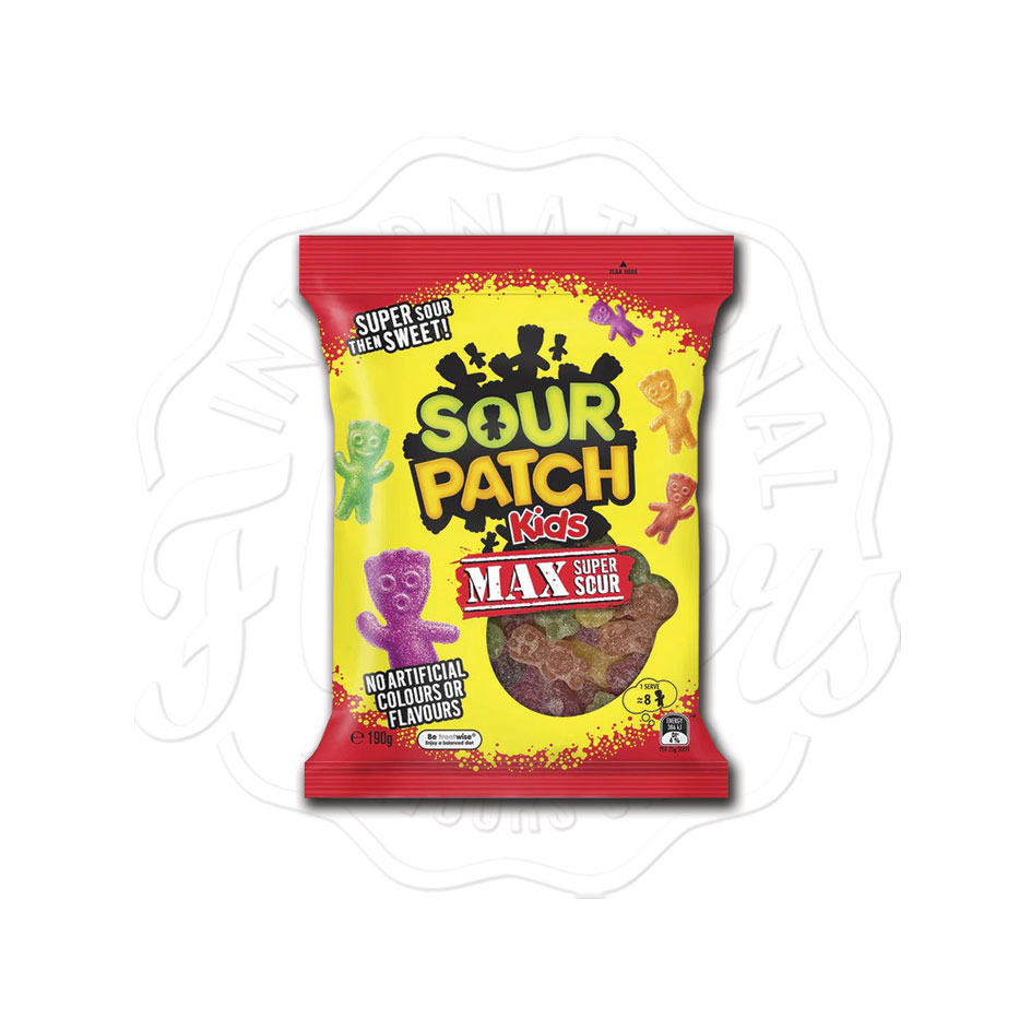 Sour Patch Kids Max Super Sour 190g - Flavers - International Flavours Shop