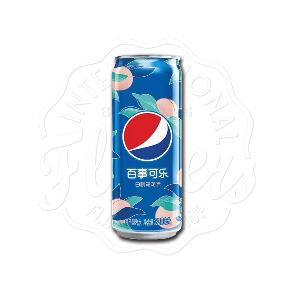 Pepsi White Peach 330ml - Flavers - International Flavours Shop
