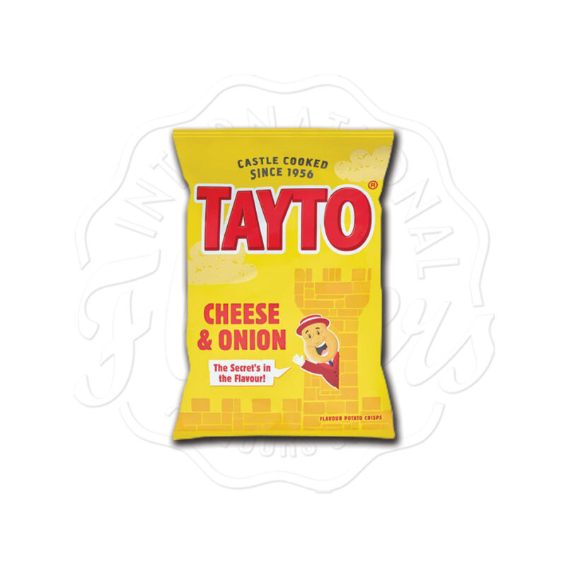 Tayto Cheese & Onion Potato Crisps 32.5g - Flavers - International ...