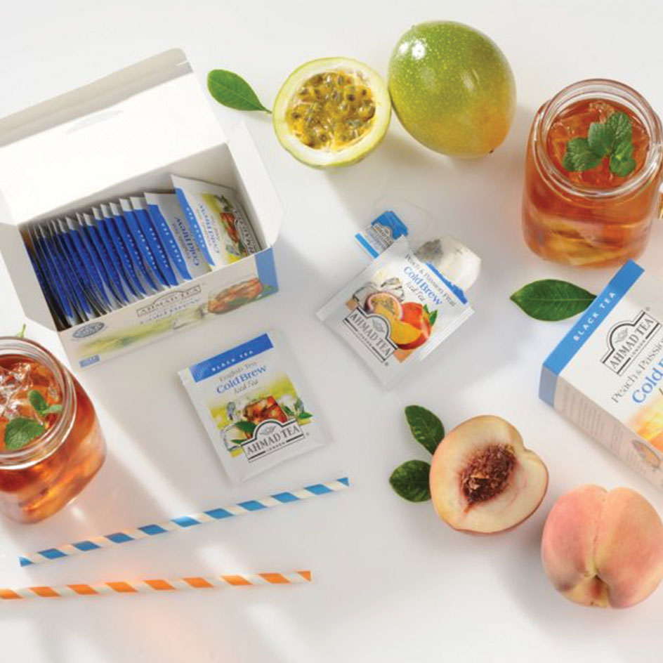 Ahmad Tea Peach & Passion Fruit Iced Tea Cold Brew 20's 42g - Flavers ...