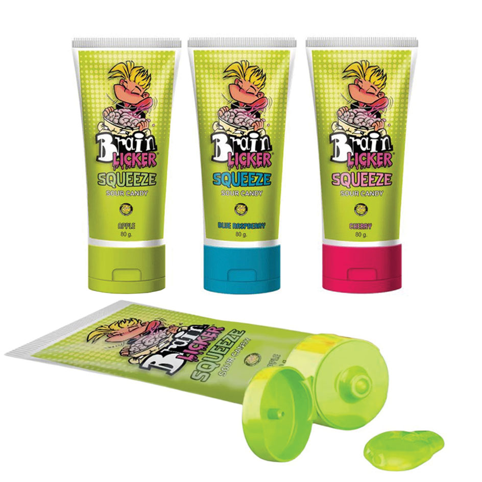 Brain Licker Squeeze Sour Candy 80g - Flavers - International Flavours Shop