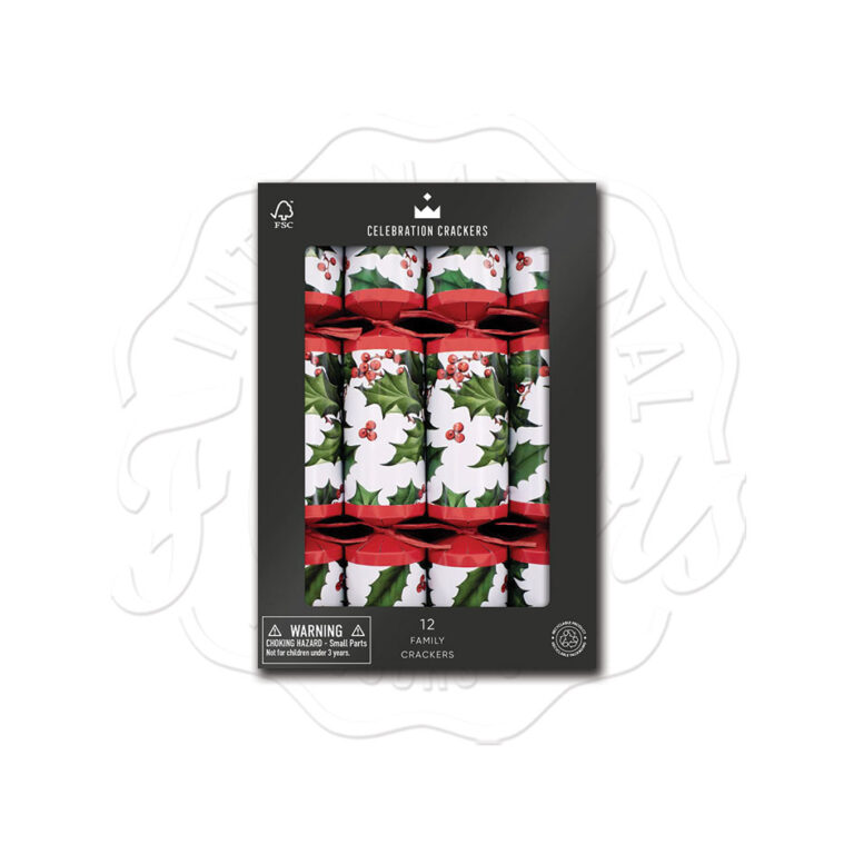 Celebration Crackers Holly Berry 12 Family Christmas Crackers - Flavers ...
