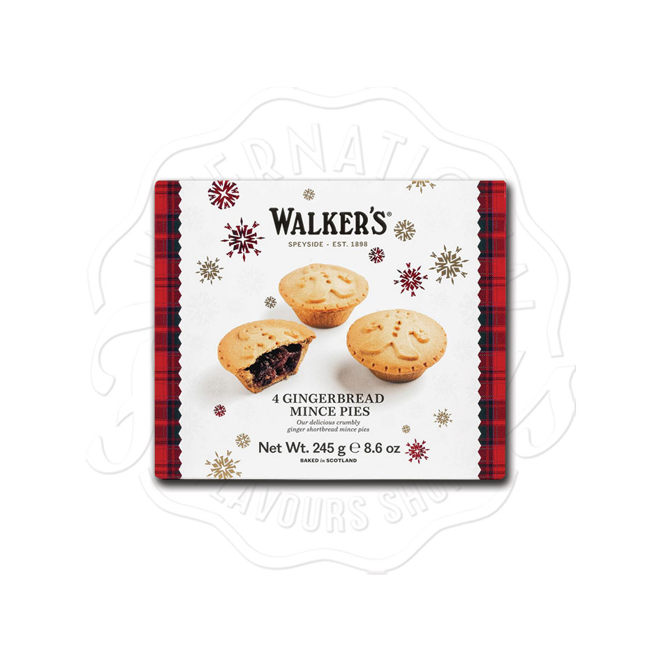 Walker's Gingerbread Mince Pies 4's 245g - Flavers - International ...